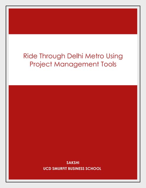 Delhi metro case study | DOCX