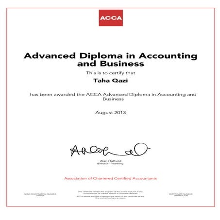 Certificate_ACCA | PDF