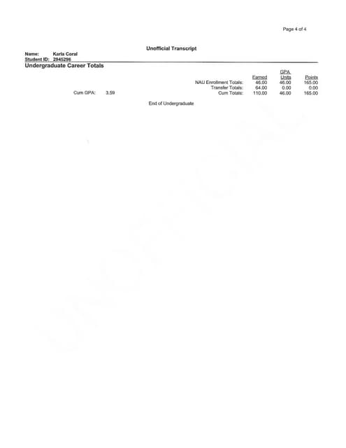 NAU-transcript-1 | PDF