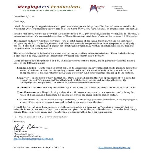 Paul elsnau-merging arts productions | PDF