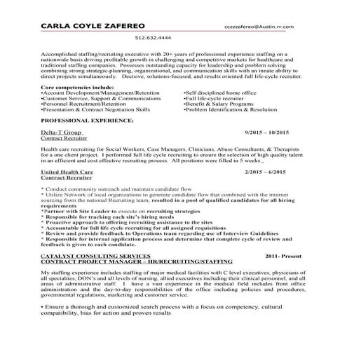 The Resume of Liane H. Gould - Workforce Development Executive | PDF