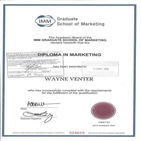 IMM Marketing Diploma | PDF