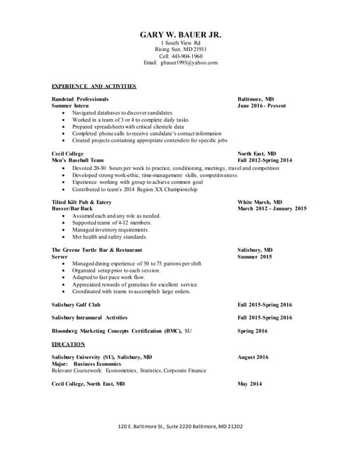 Resume | PDF
