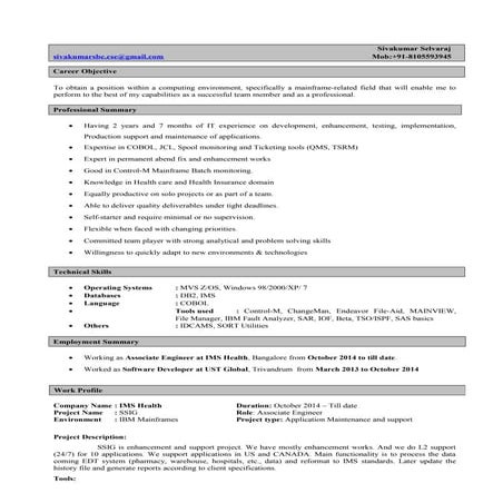 Sivakumar Updated Resume | PDF