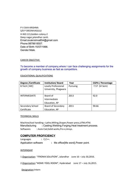 CV latest with LR pic | PDF