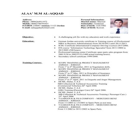 Alaa' Al-Aqqad C.V | DOC