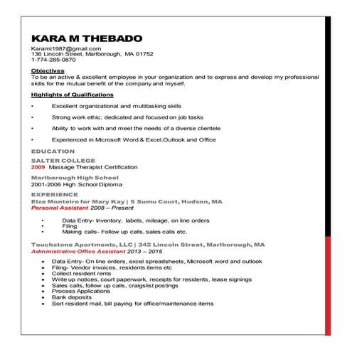 Resume - Mary Rosson, ARM | PDF