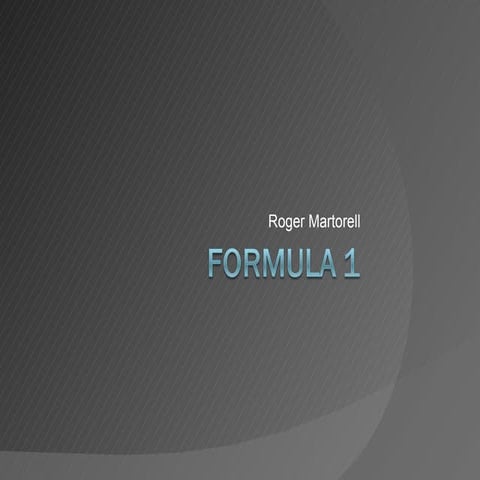 Power point presentation on formula one racing | PDF
