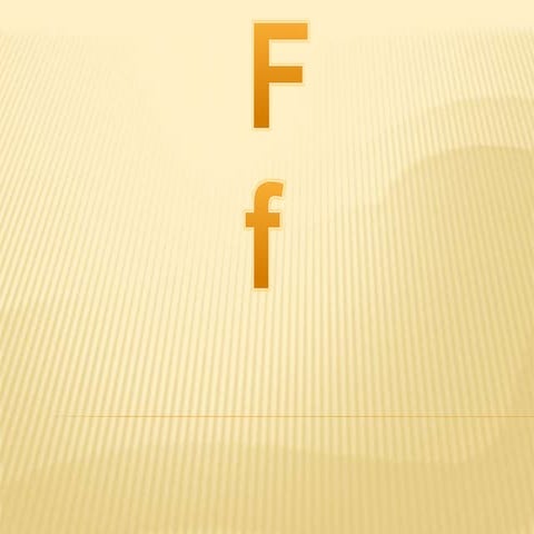 Letter F | PPTX