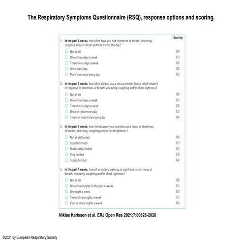Respiratory symptoms questionnairee .ppt