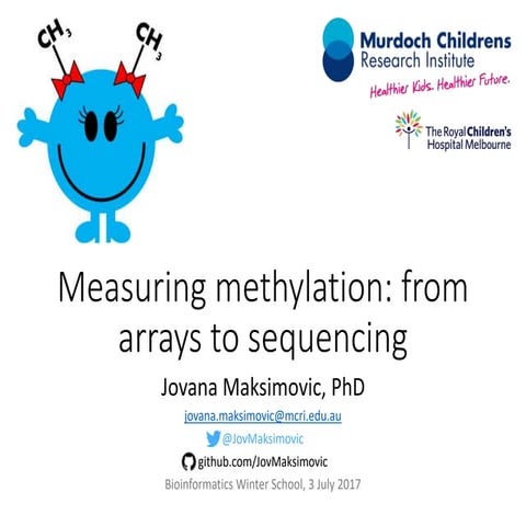 DNA methylation: from array to sequencing | PPTX