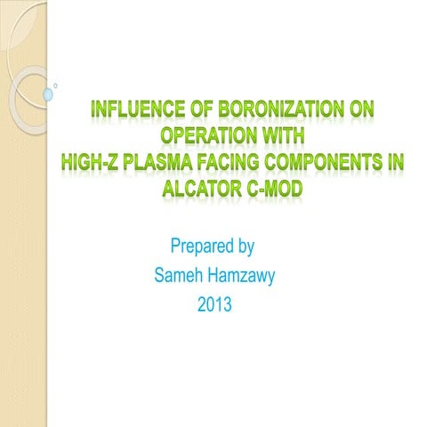 Influence of boronization on operation with high Z plasma facing ...