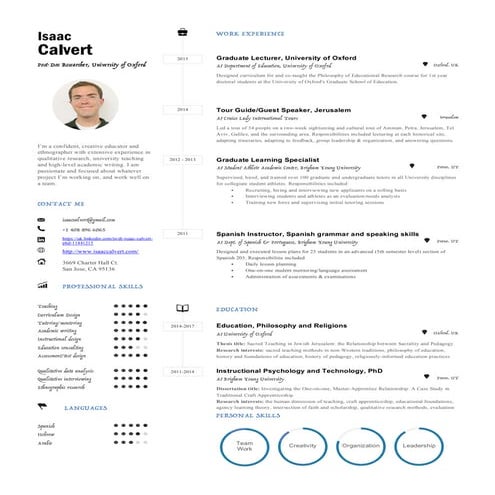 Resume (one page) | PDF