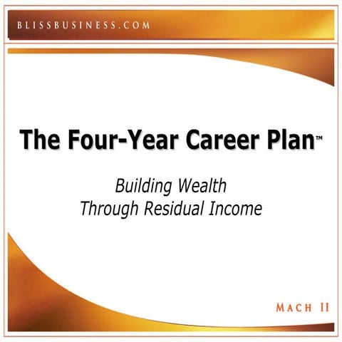 The Four Year Career Plan | PPT