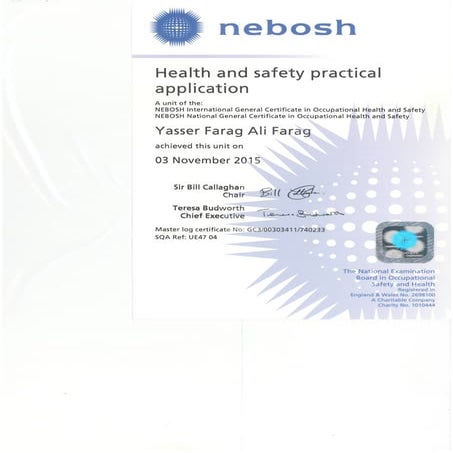 IGC3 NEBOSH Certificate | PDF