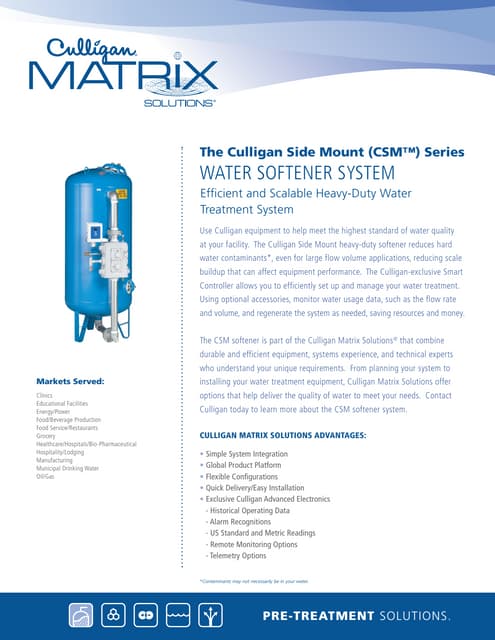 Culligan HE water softener | PDF