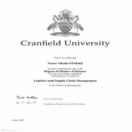 MSC - Cranfield | PDF