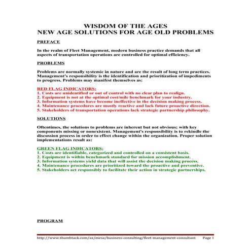 Wisdom of the Ages | DOC