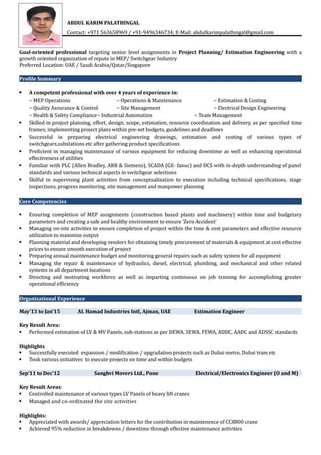CV - ELV ENGINEER | PDF