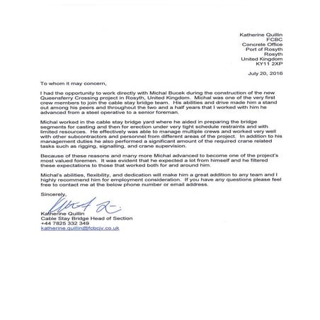 Forth Crossing Bridge Recodomation Letter | PDF