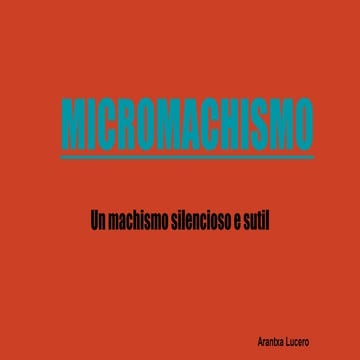 Micromachismo | PPTX