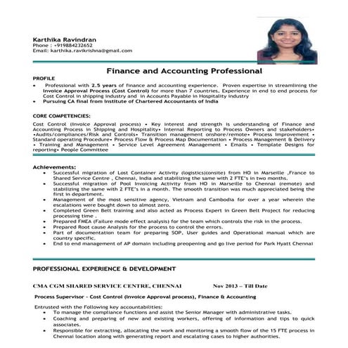 RESUME - KARTHIKA | DOC