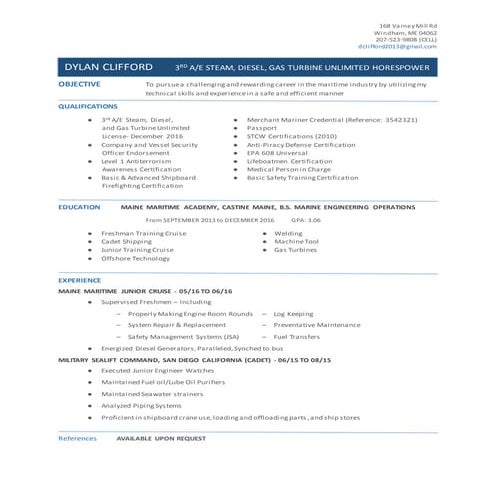 Jordan A Harmon Resume | PDF