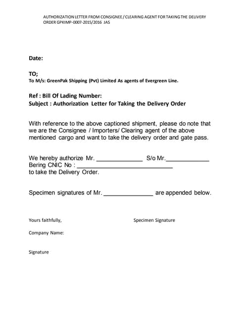 Gate pass authorization for taking out material for outsiders | PDF