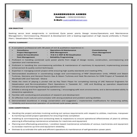 Zaheer-CV- 2015 | DOC