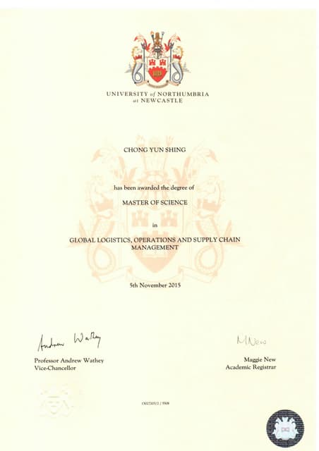 BA Hons Certificate | PDF