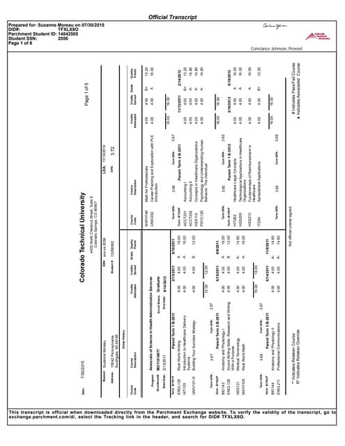 CTU Transcript | PDF