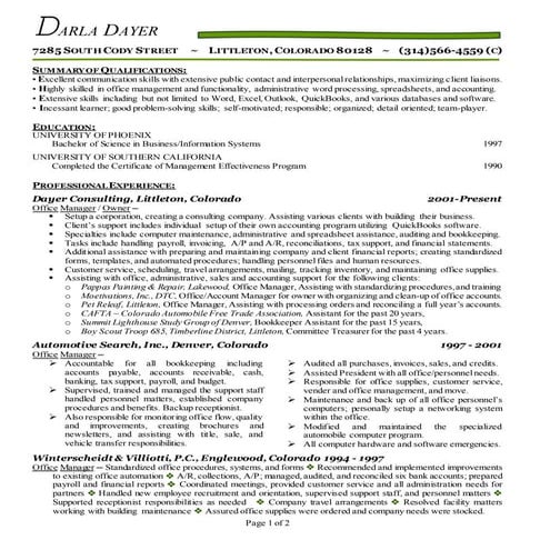 DARLA Dayer Resume | DOCX