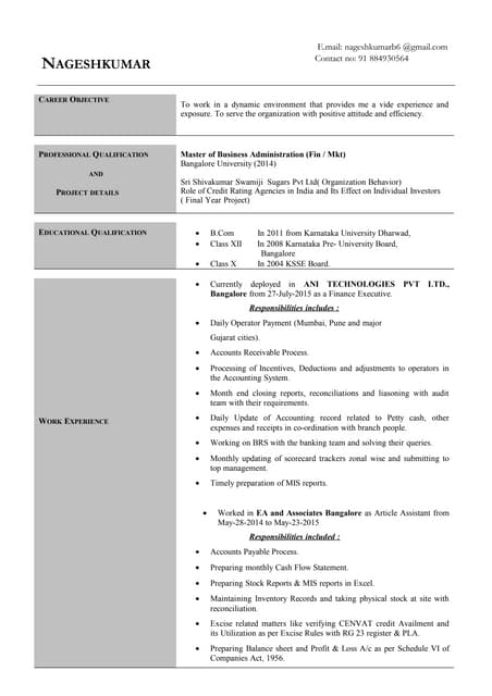 Resume_Vikash (With CTC) | PDF