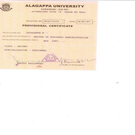 MBA certificate | PDF