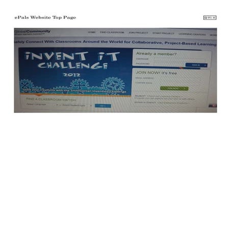 資料8改訂版 ePals website top page | PDF