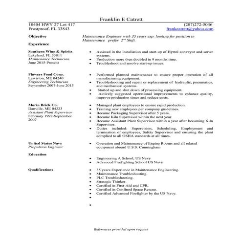 Greg's Resume | DOCX