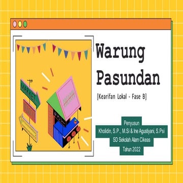 Warung Pasundan - Persentesaion P5 Tingkat Kelas 3 | PPTX