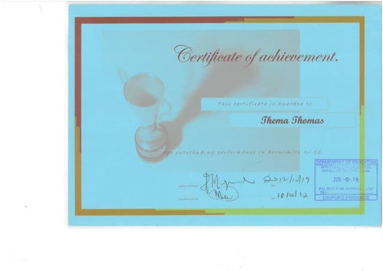 Class Rep Certificate | PDF