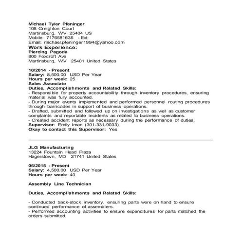 2015 Mark resume -pdf | PDF