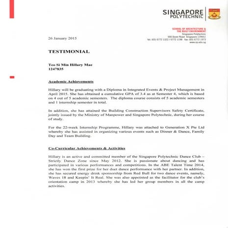 SP testimonial | PDF