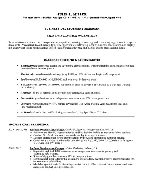 Davids Resume BDM | PDF