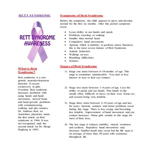 RETT SYNDROME | DOCX