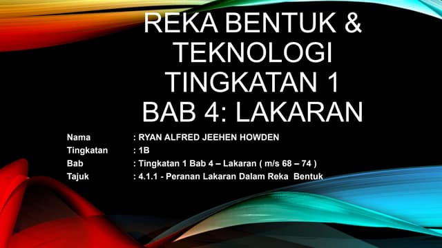 RBT TINGKATAN 2: Bab 2.6 reka bentuk makanan part 1 | PDF