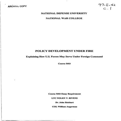 Coercive diplomacy, 26 11-2012 22h38 | PPT