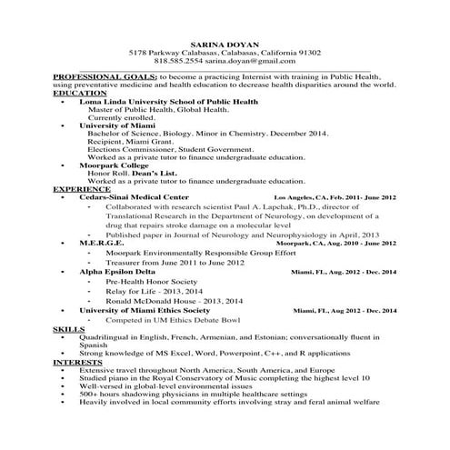 2015 Resume | PDF