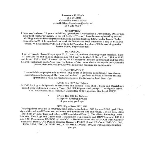 Larry's CV 15 PDF | PDF