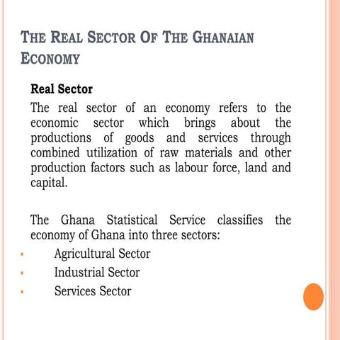 real sector | PPT