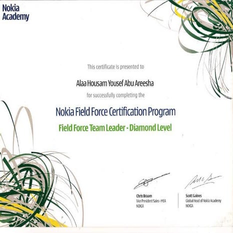Nokia Academy _ Field Force Team Leader | PDF