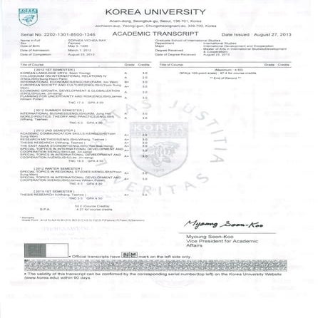 2-Master's Degree Transcript | PDF