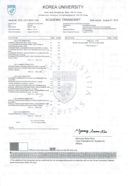 1-Master's Degree at Korea University | PDF